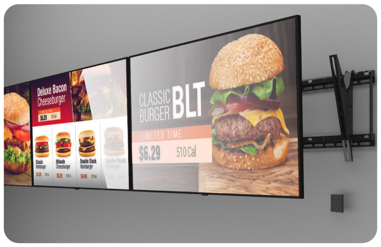 Digital Menu Boards & QSR Solutions | Captivating Menu Displays